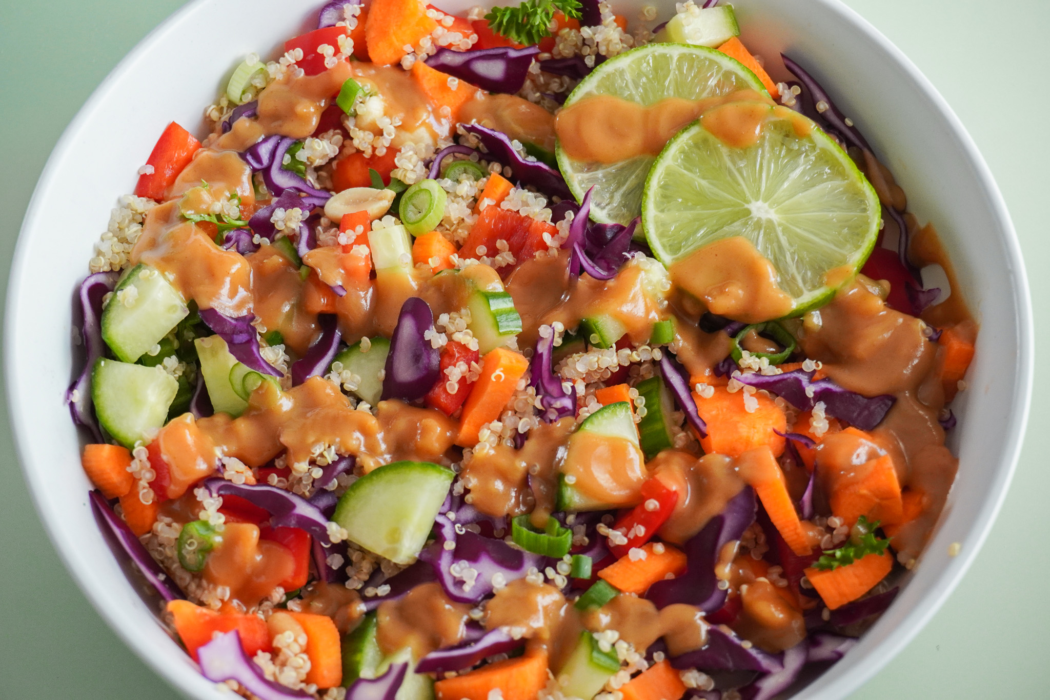 Thai Quinoa Salad - The Crowded Fridge
